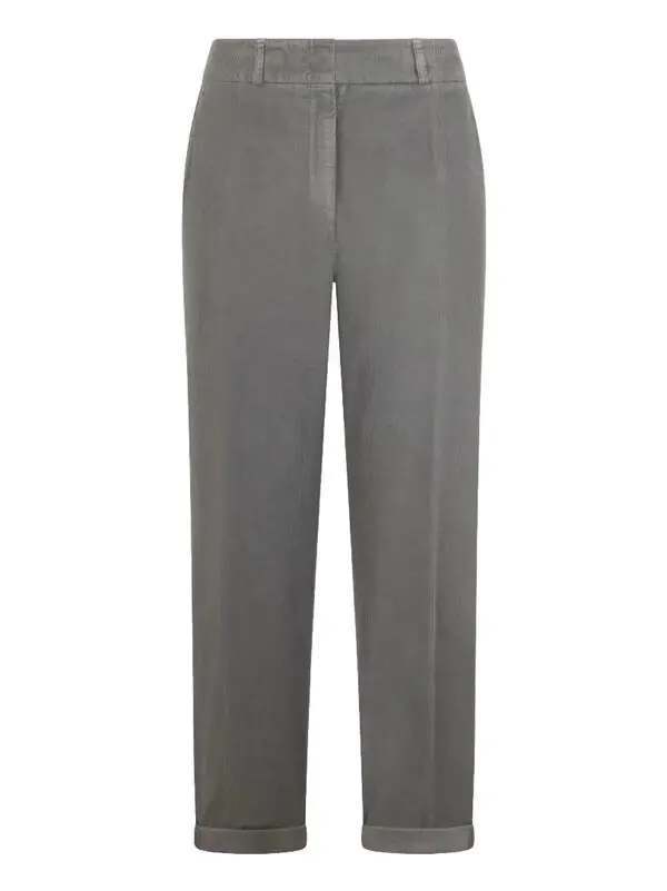 Peserico Ribbed Trousers - Grey