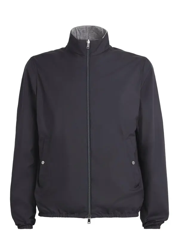 Herno Reversible Zip-up Jacket - Navy