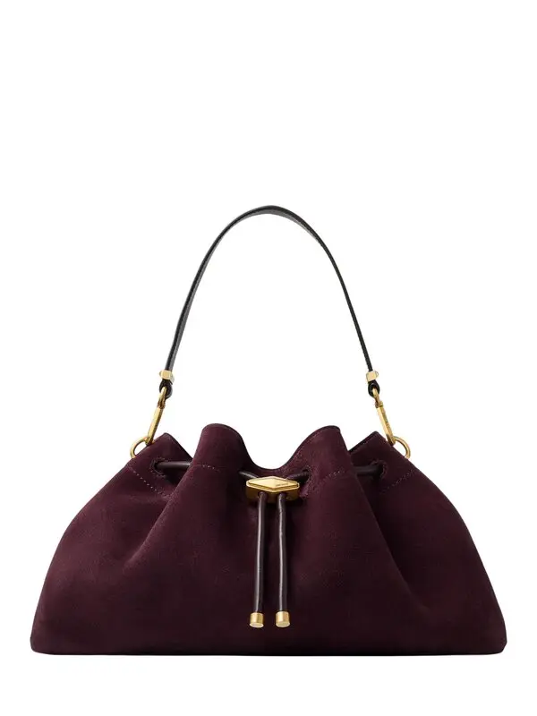 JIMMY CHOO Cinch Medium Shoulder Bag - Burgundy