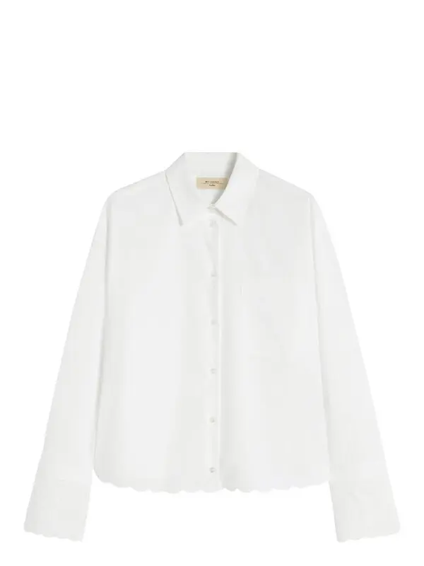 Max Mara Cotton Embroidered Shirt - White