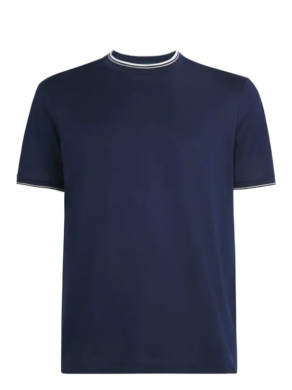 Paul & Shark Mercerised Cotton T-shirt - Blue