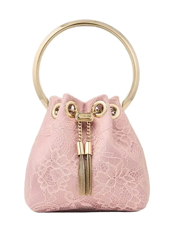 JIMMY CHOO Bon Bon Top-handle Bag - Rose Gold