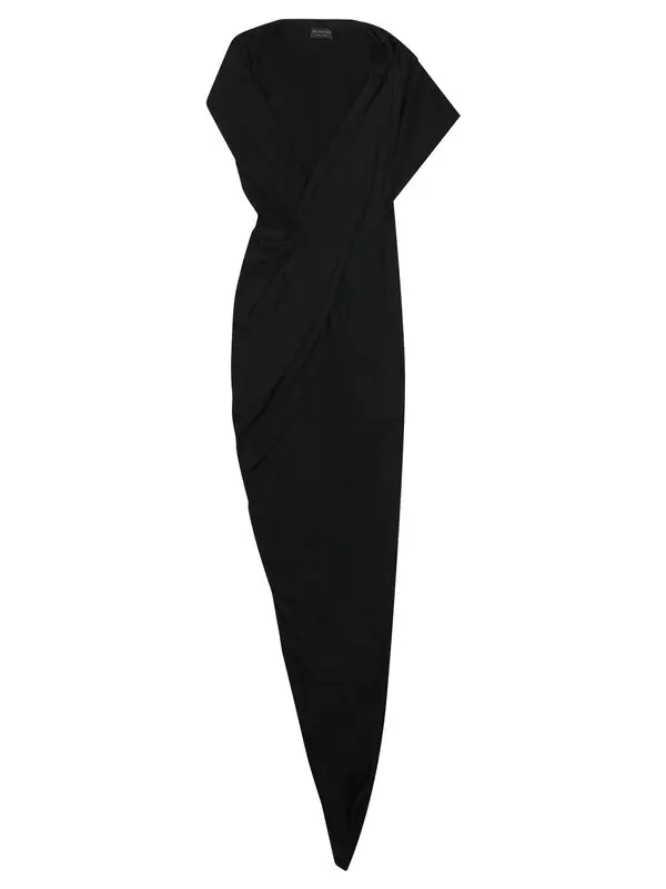 Balenciaga Draped Dress - Black