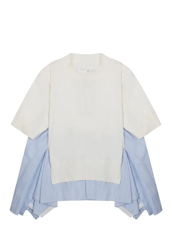 Sacai Cotton Blend Jersey - White