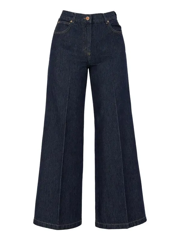 Aspesi Wide Leg Jeans - Denim