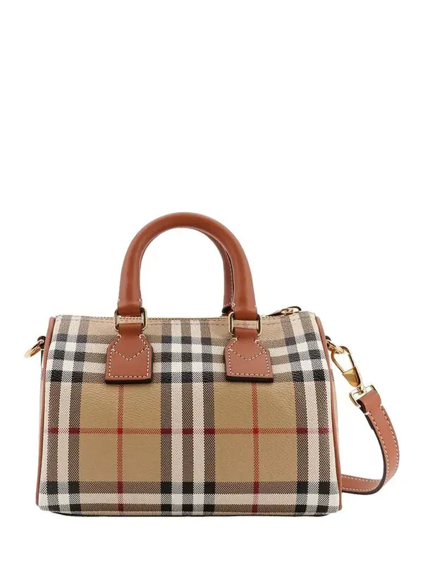 Burberry Bowling Handbag Check - Beige