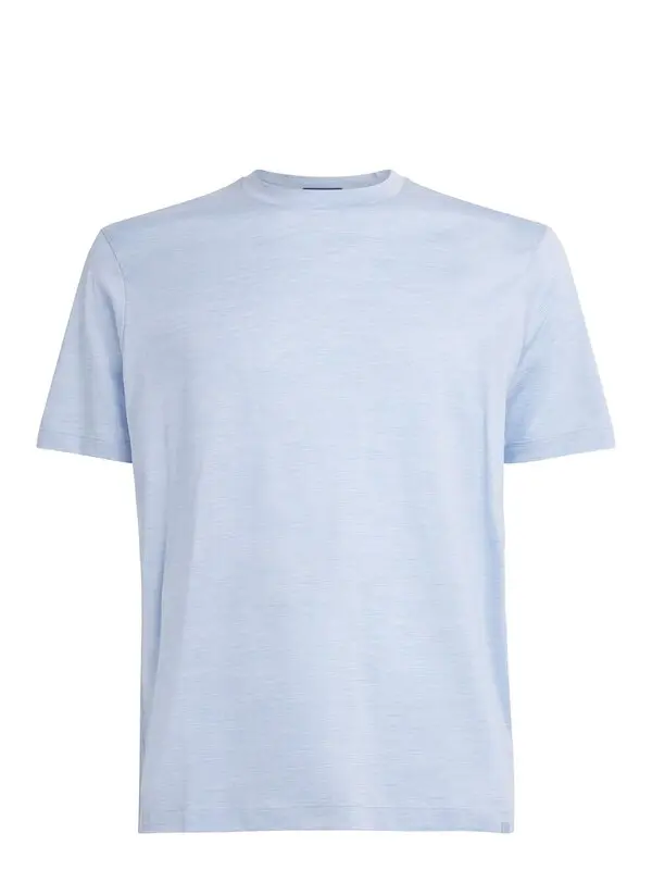 Paul & Shark Cotton-silk Stripe T-shirt - Blue