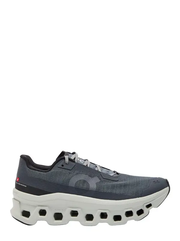 On Panelled Mesh-knit Sneakers - Grey