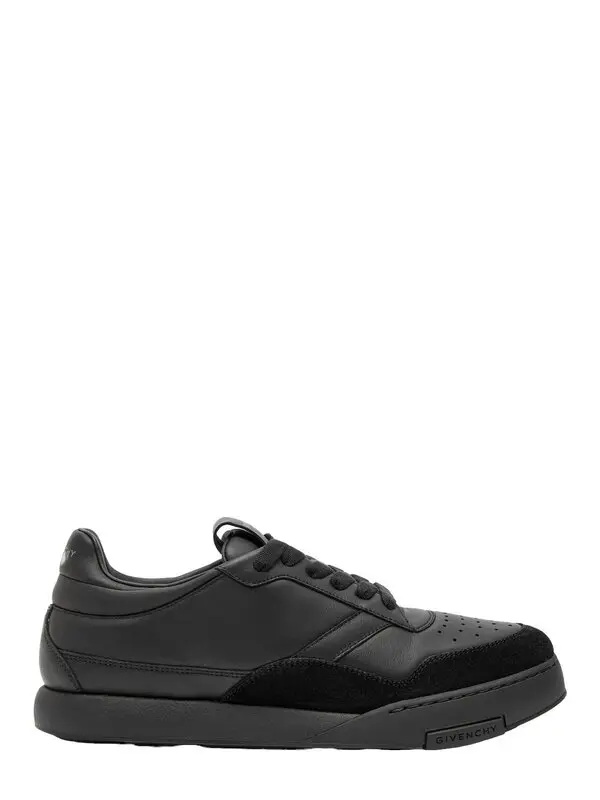 Givenchy Yard Court Panelled Leather Sneakers - Black