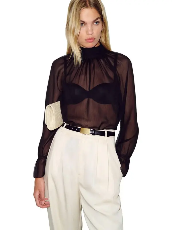 REFORMATION Izabel Top - Black
