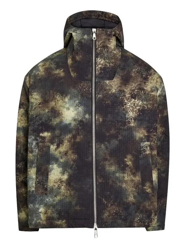 COLE BUXTON Padded Printed Shell Jacket - Multicoloured 1