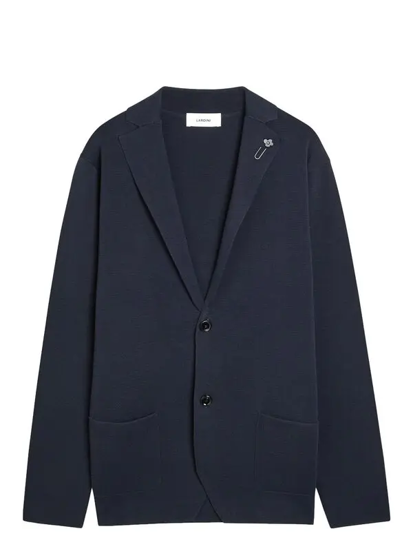 LARDINI Cotton Cardigan - Navy