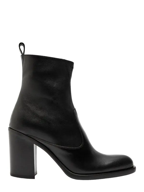 Chloé Phoenix 90 Leather Ankle Boots - Black