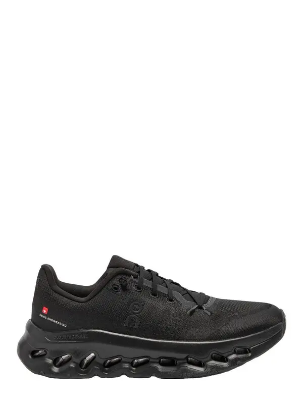On Jacquard Mesh-knit Sneakers - Black