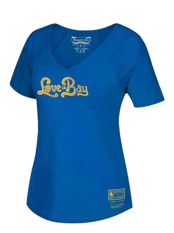 Mitchell & Ness Short-sleeve V-neck T-shirt - Blue
