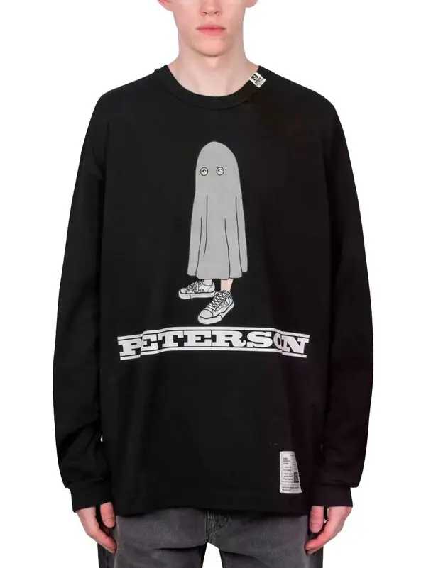 Mihara Yasuhiro Graphic-print Long Sleeve T-shirt - Black