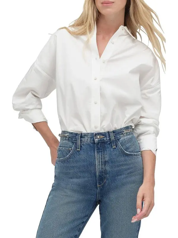 FAVORITE DAUGHTER Classic Poplin Shirt - White