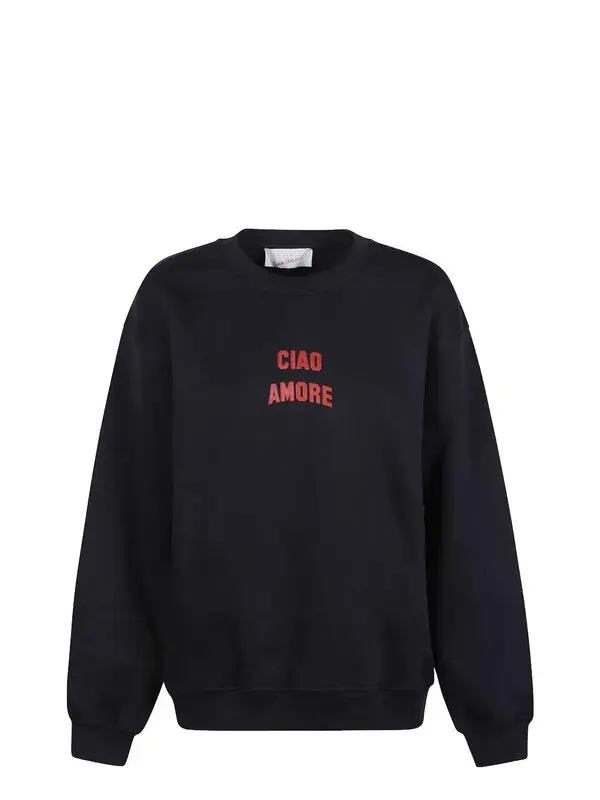 Giada Benincasa Lettering Sweatshirt - Blue