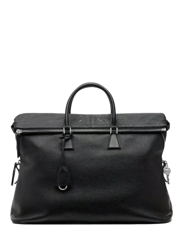 MAISON MARGIELA Xl 5ac Zip Leather Tote Bag - Neutrals
