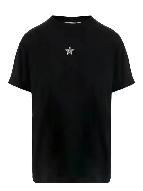 Stella McCartney Embellished Star T-shirt - Black