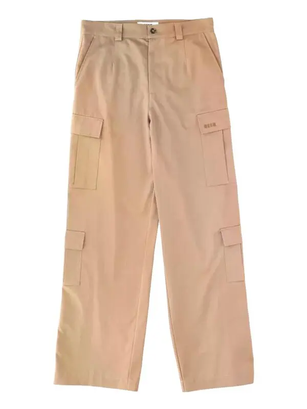 MSGM Pocket Cargo Trousers - Neutrals