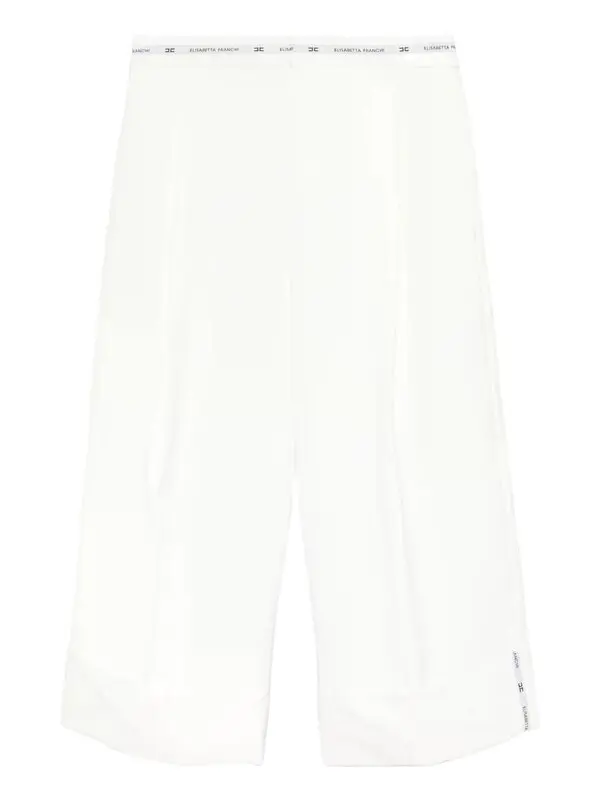 Elisabetta Franchi Bermuda Trousers - Neutrals