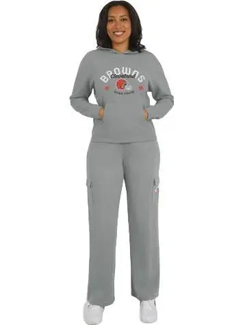 WEAR BY ERIN ANDREWS Cleveland Browns Waffle-knit Lounge Set - Gray