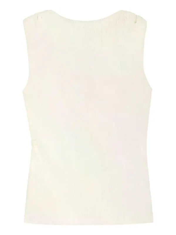 Almada Label Ami Ruched Top - Neutrals