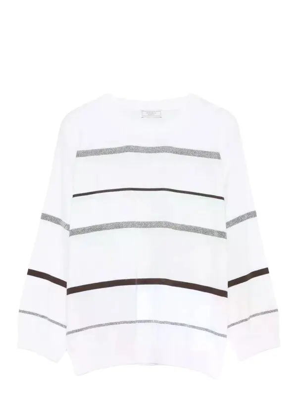 Peserico Striped Top - White
