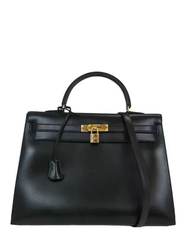 Hermès 1998 35 Kelly Sellier Handbag - Black