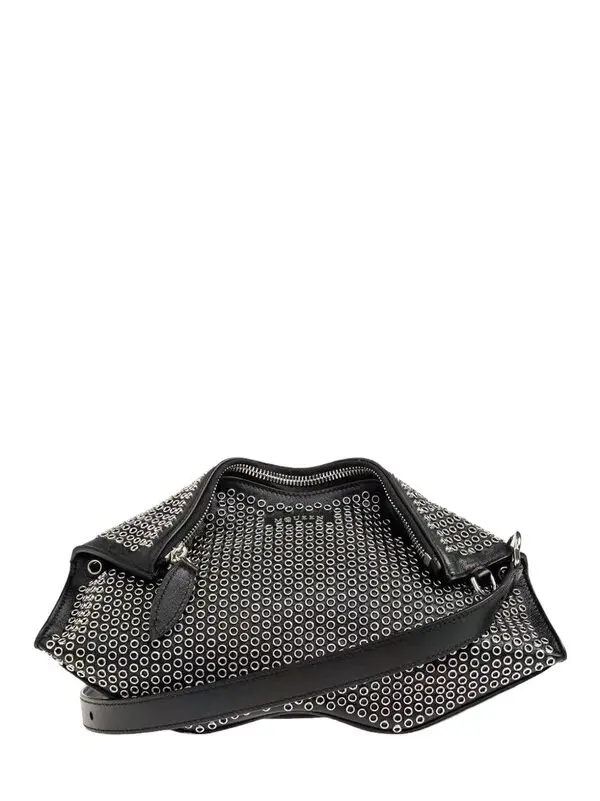 Alexander McQueen Manta Studded Zip Clutch - Black