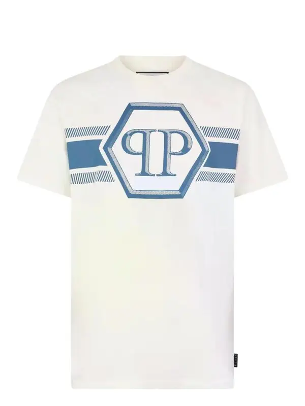 Philipp Plein Logo-patch T-shirt - Neutrals