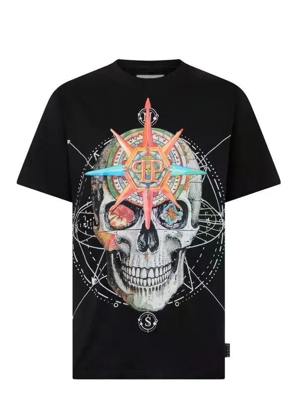 Philipp Plein Skull Graphic T-shirt - Black