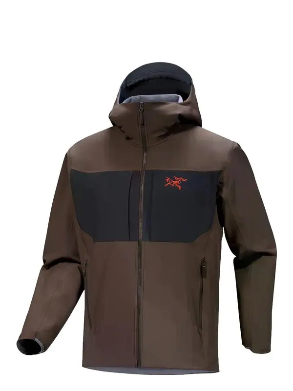Arc'teryx Hooded Panelled Zip-up Jacket - Brown