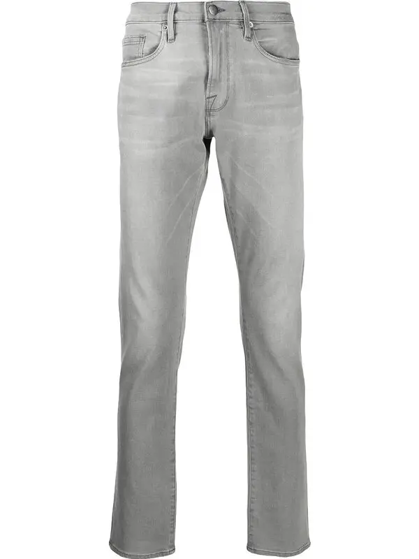 FRAME Slim Fit Long Jeans - Grey