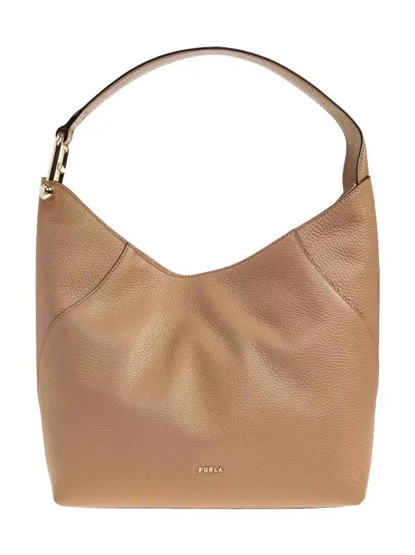 Furla Lara Leather Tote Bag - Neutrals