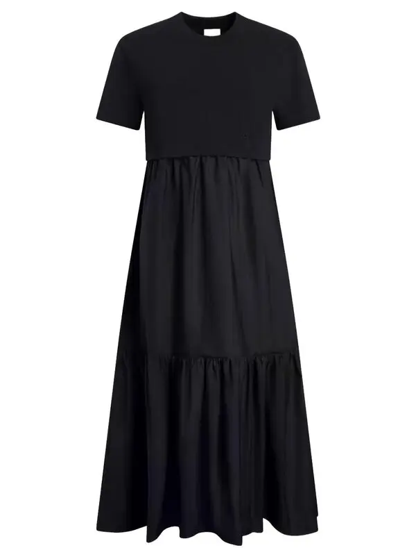 Patou Short-sleeved Midi Dress - Black