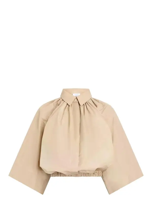 Patou Gathered Blouse - Neutrals