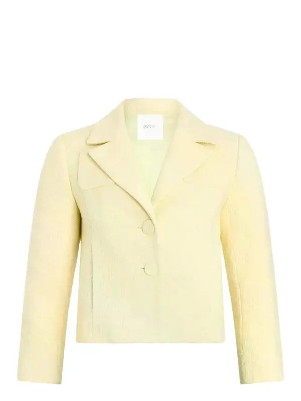 Patou Tailored Buttoned Jacket - Yellow