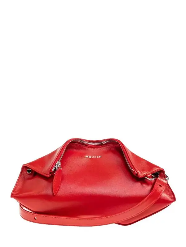 Alexander McQueen Manta Zip-top Clutch Bag - Red