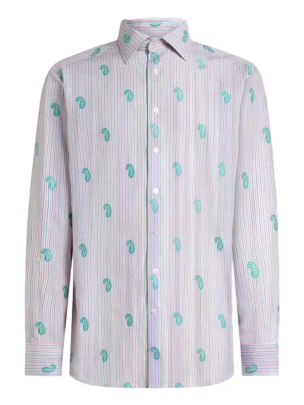 Etro Paisley Jacquard Shirt - White