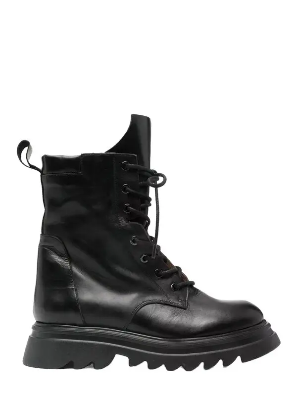 PEDRO MIRALLES Lace-up Lug-sole Boots - Black