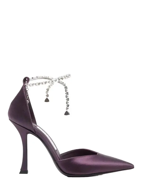 JIMMY CHOO Crystal-embellished Stiletto Pumps - Purple