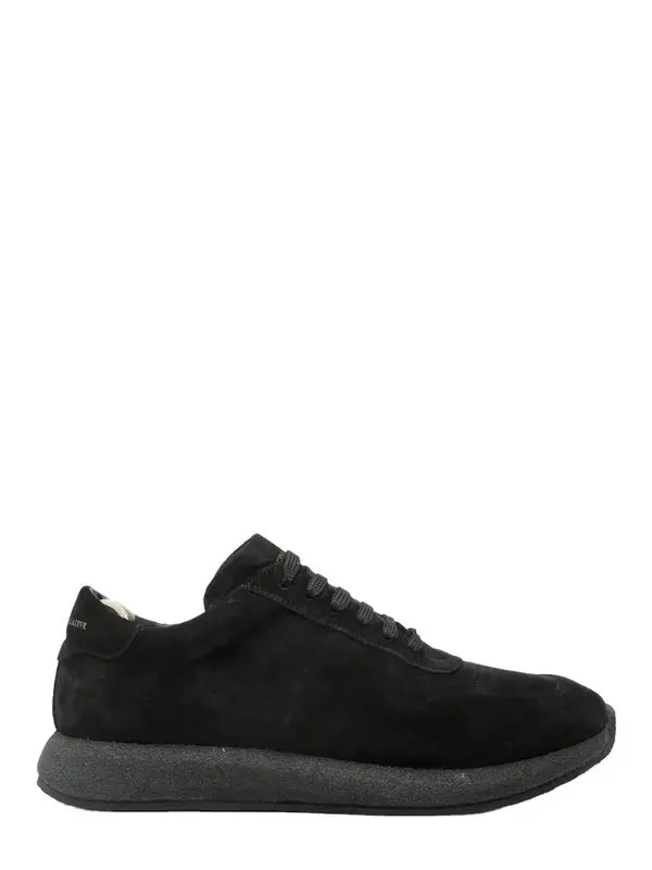 Officine Creative Lace-up Suede Sneakers - Black