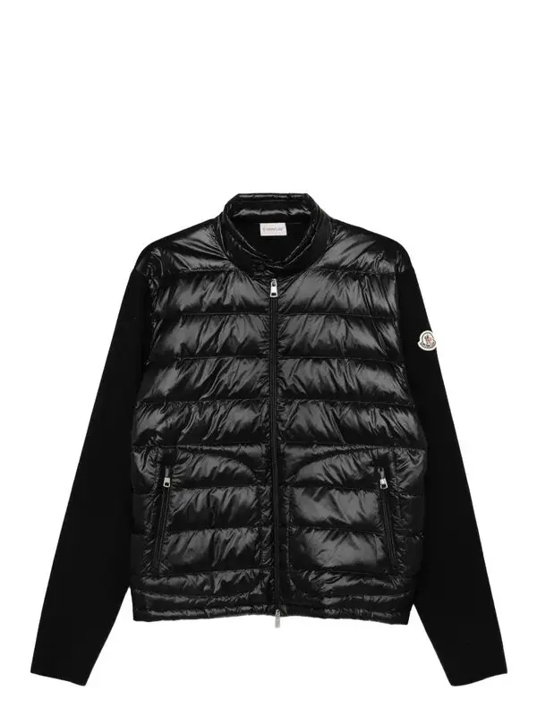 Moncler Padded Zip-up Cardigan - Black