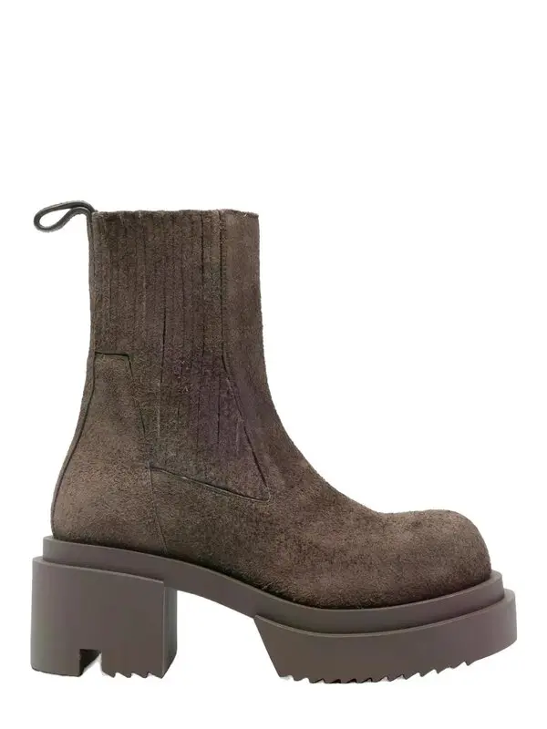 Rick Owens Beatle Bogun Platform-sole Boots - Brown