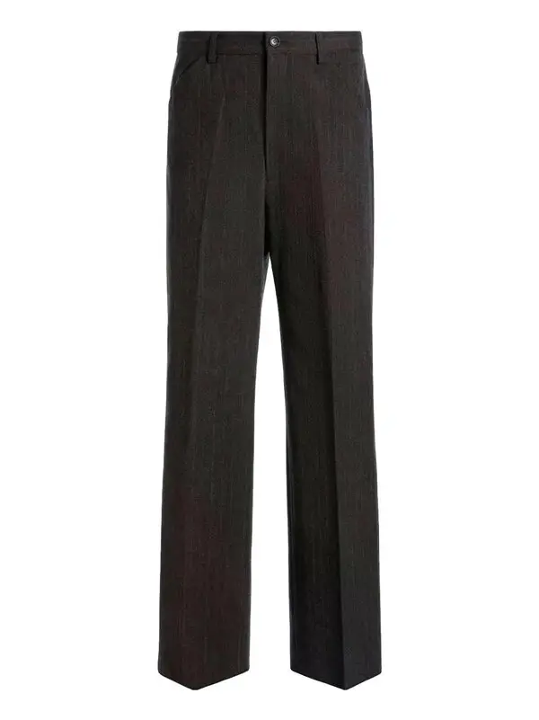 Bally Pinstripe Trousers - Grey