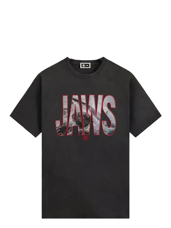 Kith Jaws Shark-attack Graphic T-shirt - Black
