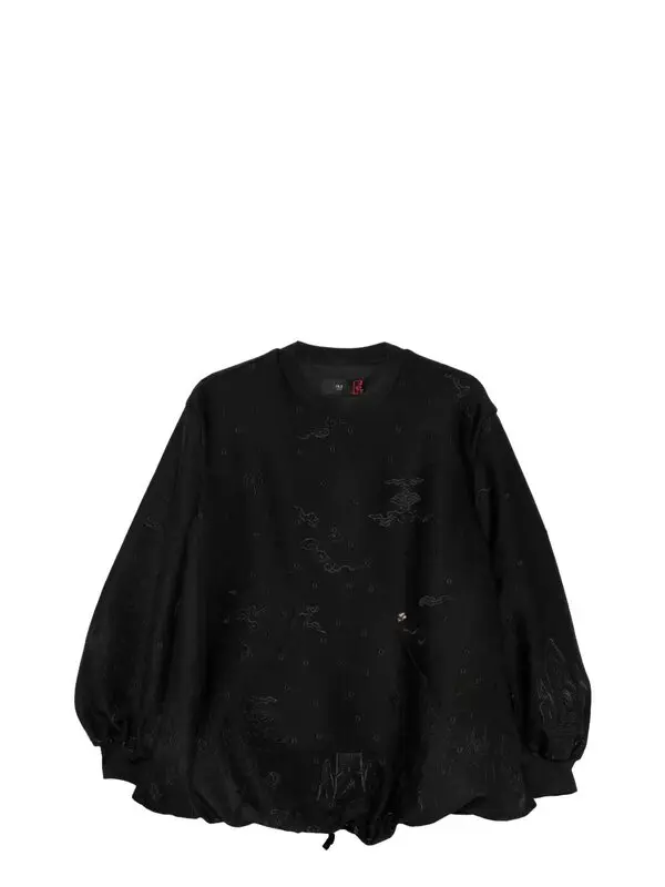 HUI MILANO Embellished Sweatshirt - Black