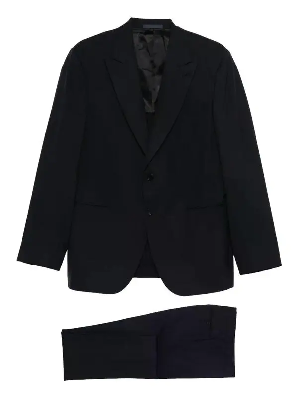Caruso Norma Peak-lapel Suit - Blue